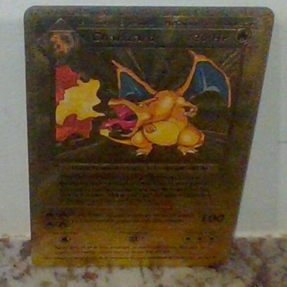 Pokemon | Games | 999 Golden Charizard Pokemon Card | Poshmark